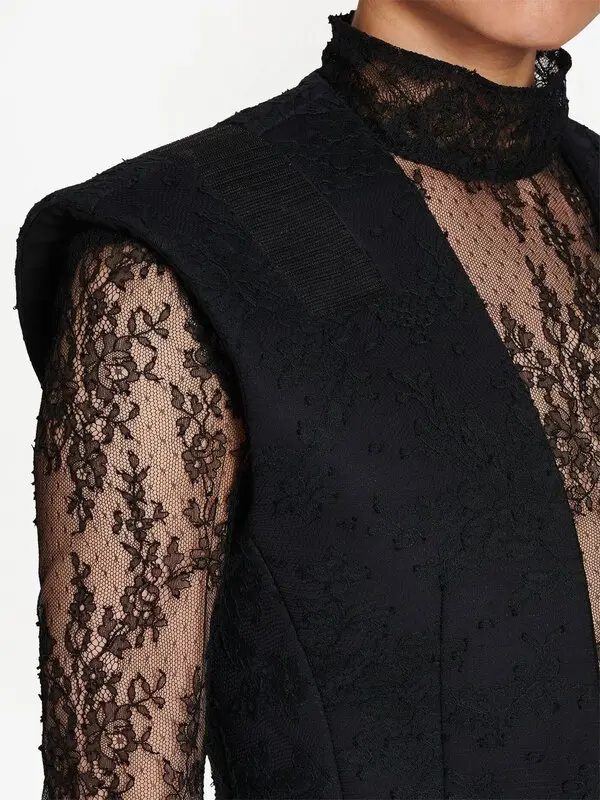 Balmain Plunging V-neck Sleeveless Jacket