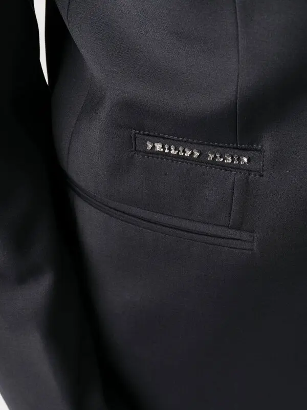 Philipp Plein Logo-detail Single-breasted Suit - Blue