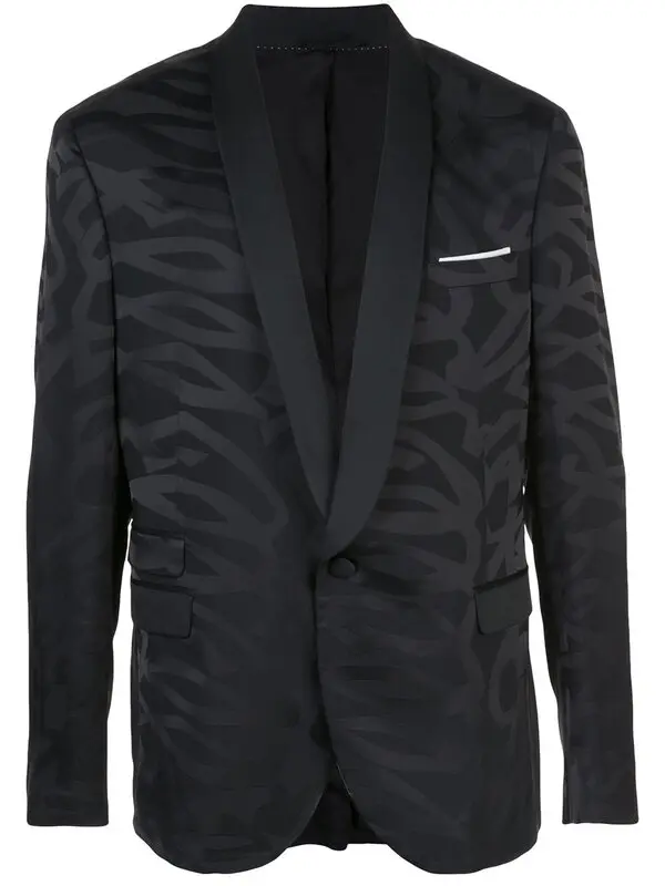 Neil Barrett Patterned Satin Jacket