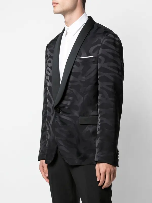Neil Barrett Patterned Satin Jacket
