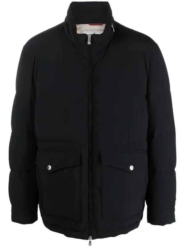 Brunello Cucinelli Quilted Down-padded Jacket - Black