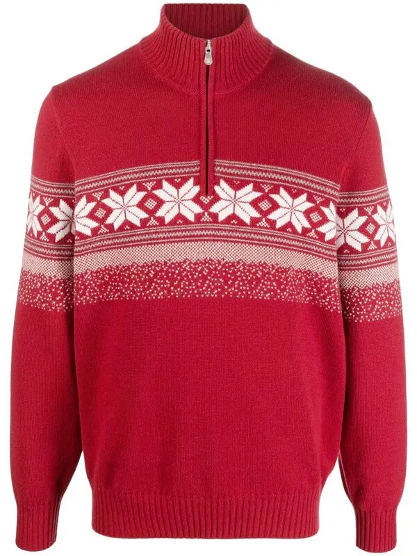 Brunello Cucinelli Fair Isle Zip-neck Jumper