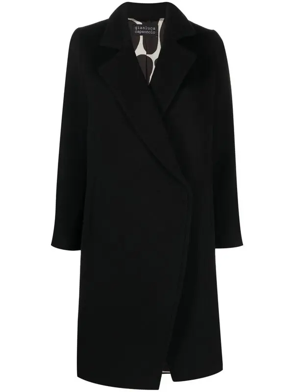 GIANLUCA CAPANNOLO Double-breasted Tailored Coat - Black