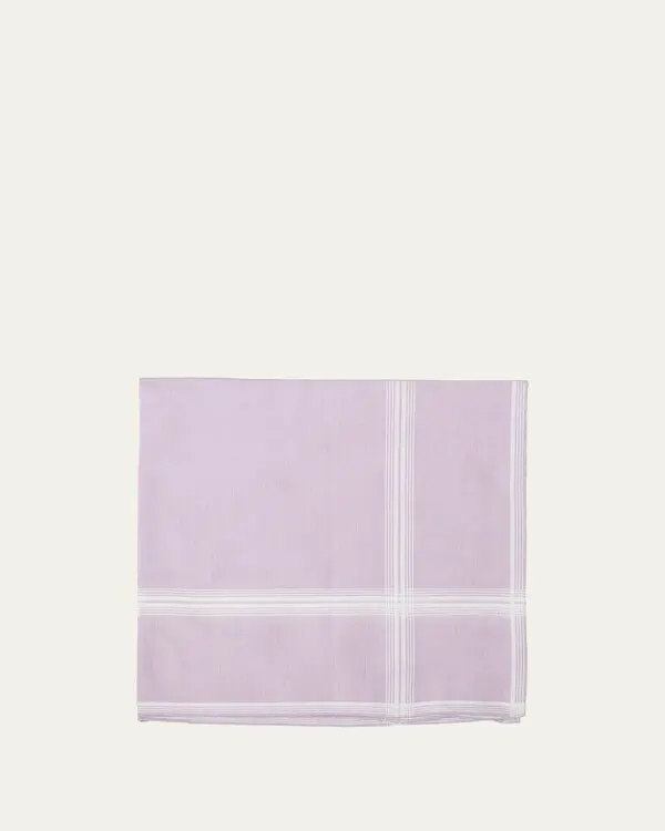 Simonnot Godard Micro-stripe Hankerchief - Lilac