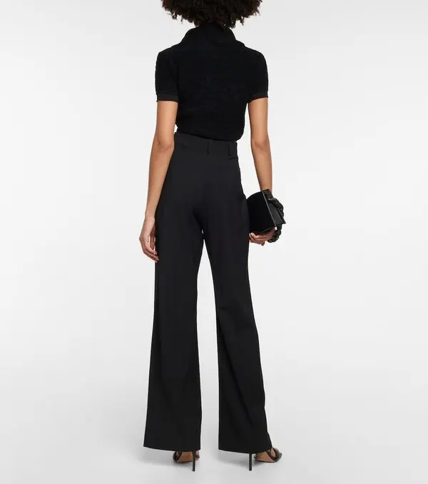 Jacquemus Le Cardigan Campana Knit Crop Top - Black
