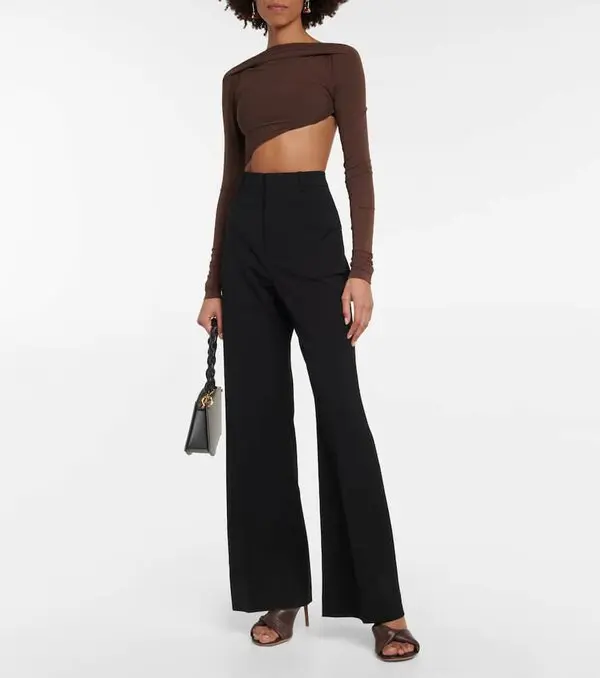 Jacquemus Le Body Carozzu Cutout Bodysuit - Brown