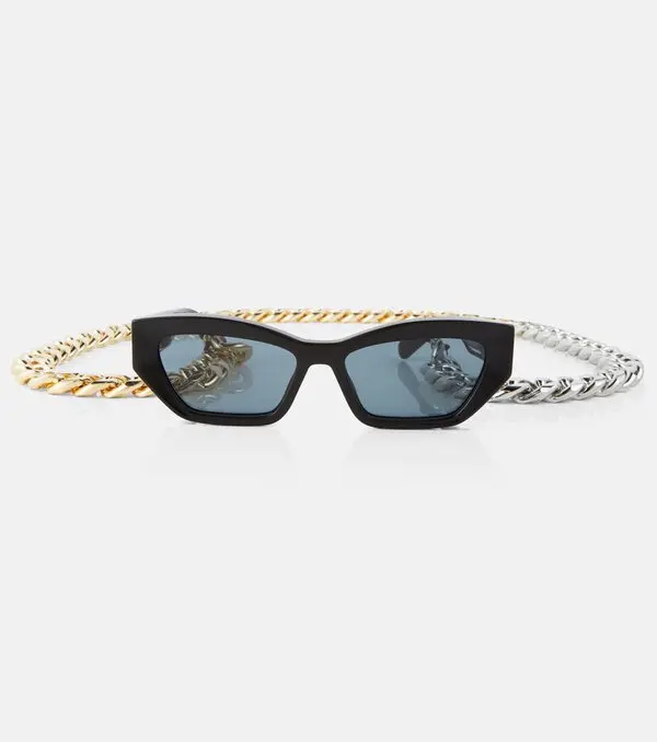 Stella McCartney Black Cat-Eye Sunglasses stylish flair Stella McCartney - Cat-Eye Sunglasses - Shiny Black  main image 4