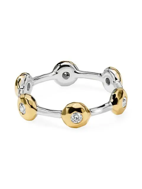 Ippolita Stardust Chimera Stardust Paparazzi 18k Gold, Diamond & Sterling Ring