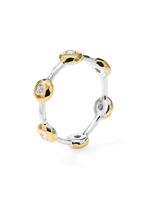 Ippolita Stardust Chimera Stardust Paparazzi 18k Gold, Diamond & Sterling Ring