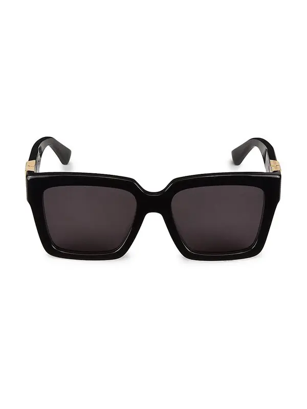 Bottega Veneta Triangle Acetate 55mm Square Sunglasses