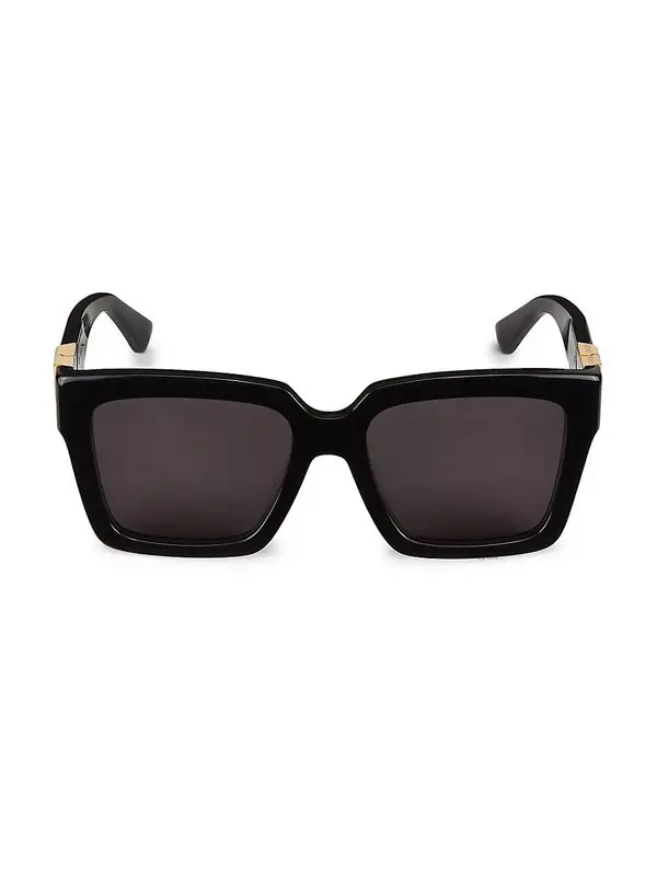 Bottega Veneta Triangle Acetate 55mm Square Sunglasses
