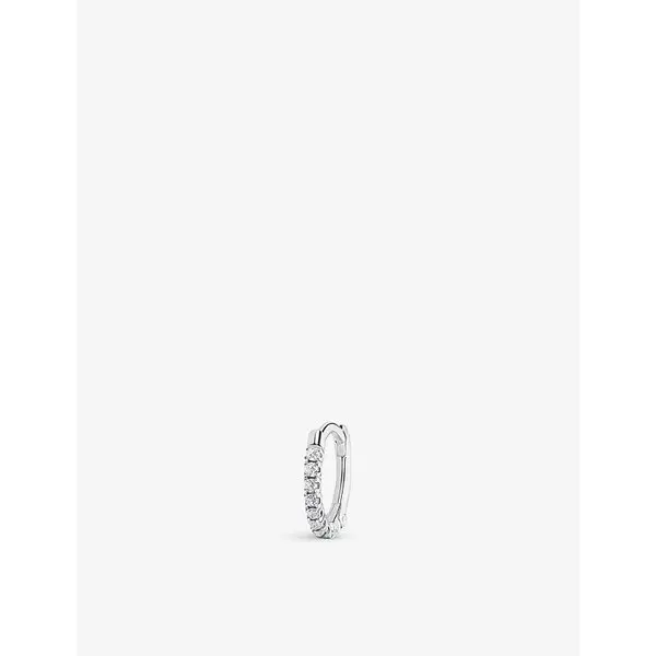 THOMAS SABO Sterling Silver And Zirconia Hoop Earring