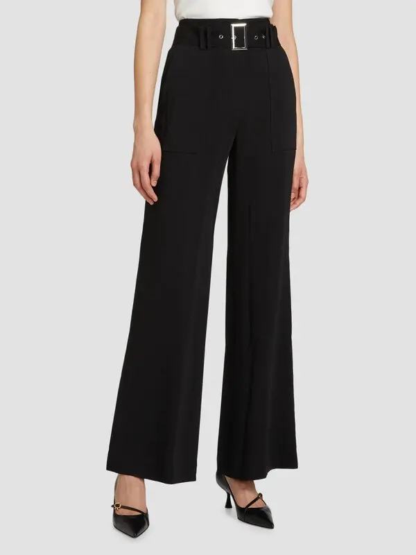 Elie Tahari Belted Wide-leg Trousers