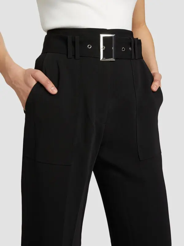 Elie Tahari Belted Wide-leg Trousers