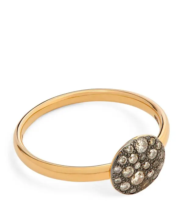 Pomellato Rose Gold And Diamond Sabbia Ring - Brown
