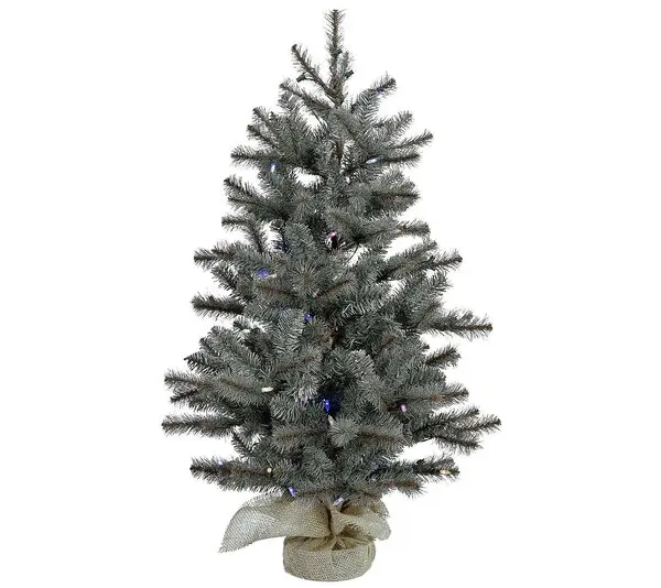 FRASER HILL FARM 4 Ft. Heritage Pine Artificial Tree With Burl