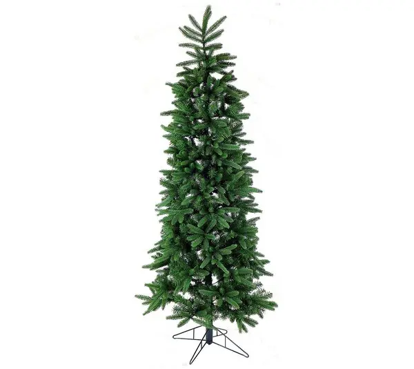 FRASER HILL FARM 9 Ft. Carmel Pine Slim Artificial Tree - One-color