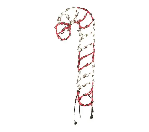 FRASER HILL FARM Giant Outdoor Led Lights, 3' T Ll Candy Cane - One-color
