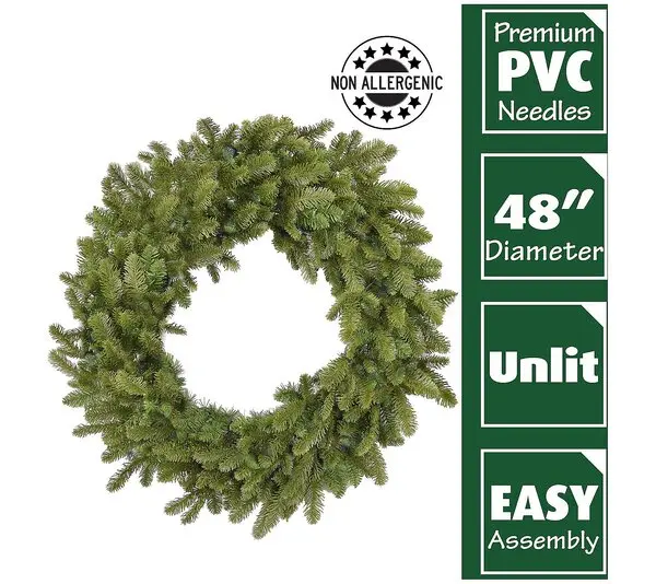 FRASER HILL FARM 48' Grandland Artificial Holid Ay Wreath