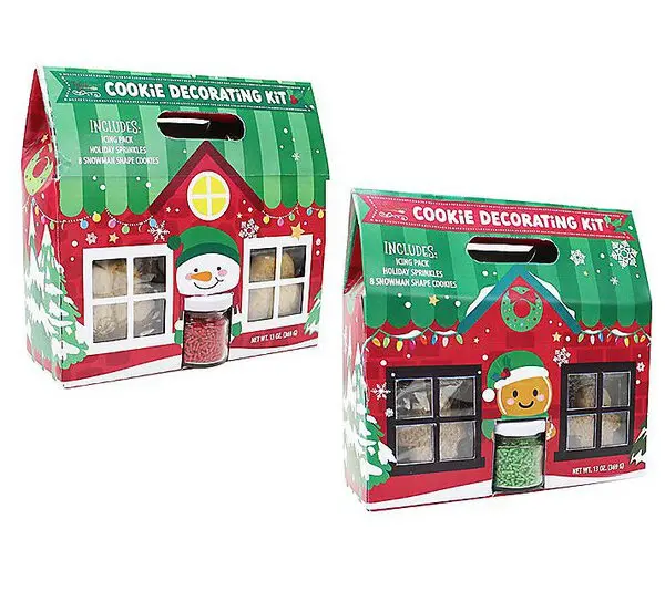 TOO GOOD GOURMET Sh 12/9 2 Holiday Cookie Decorating Kits - One-color