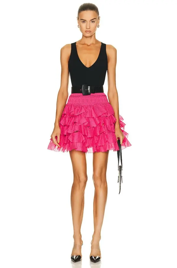 Alaïa Ruffle Layered Skirt
