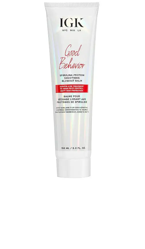 IGK Good Behavior Spirulina Protein Smoothing Blowout Balm - N,a