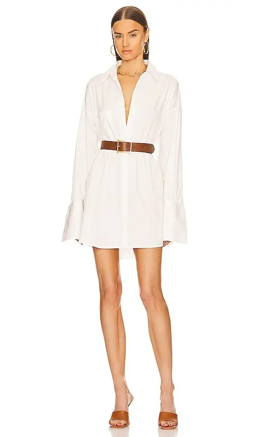 HELSA Cotton Poplin Oversized Shirt