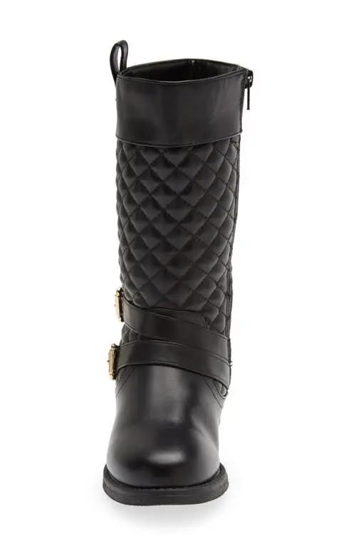 DREAM PAIRS Moto Knee High Boots - Black