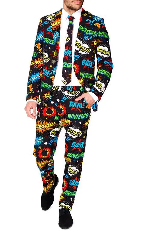 Opposuits Badaboom Slim Fit Two-piece Suit & Tie Set