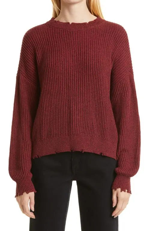 PISTOLA Eva Rib Knit Cotton Sweater