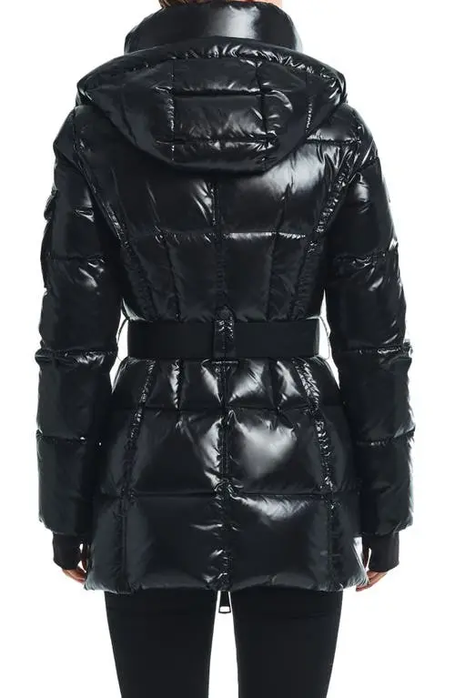 Sam. Soho Belted Down Puffer Coat - Jet