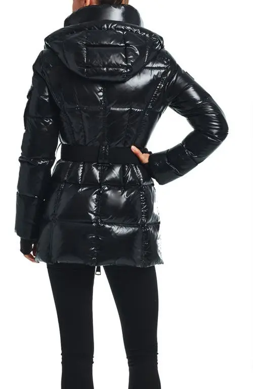 Sam. Soho Belted Down Puffer Coat - Jet