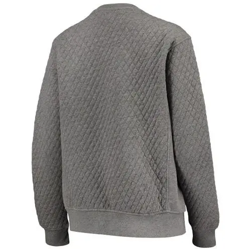 PRESSBOX Michigan Wolverines Moose Quilted Pullover Sweatshirt