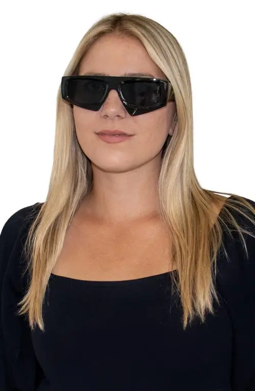 FIFTH & NINTH Ivy Geometric Sunglasses - Black/black