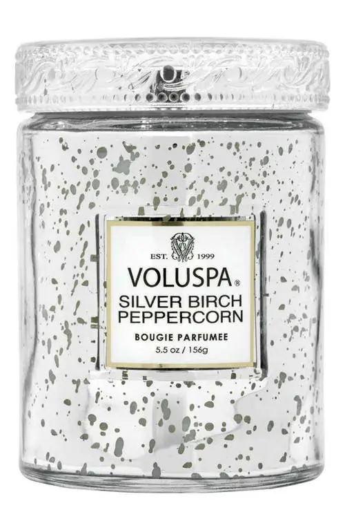 Voluspa Peppercorn Small Jar Candle - Silver Birch