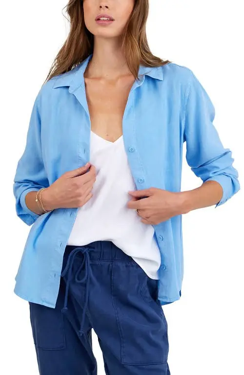 Bella Dahl Classic Button-up Shirt - Tidal Blue