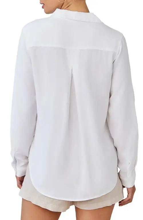 Bella Dahl Classic Button-up Shirt - White