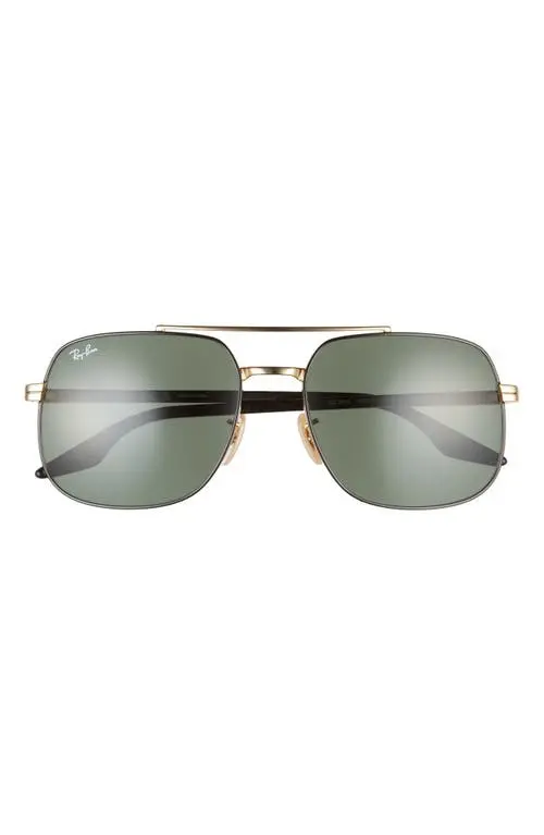 Ray-ban 59mm Square Aviator Sunglasses - Black