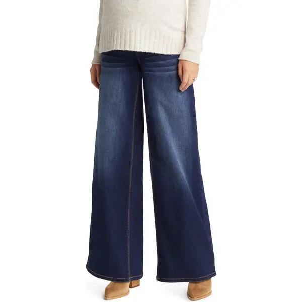 1822 Denim Over The Bump High-waist Wide-leg Maternity Jeans