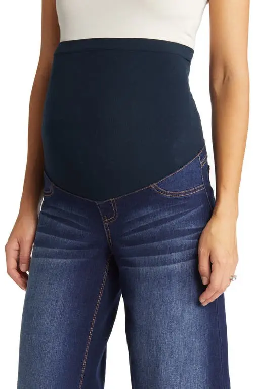 1822 Denim Over The Bump High-waist Wide-leg Maternity Jeans