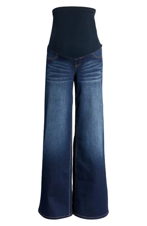 1822 Denim Over The Bump High-waist Wide-leg Maternity Jeans