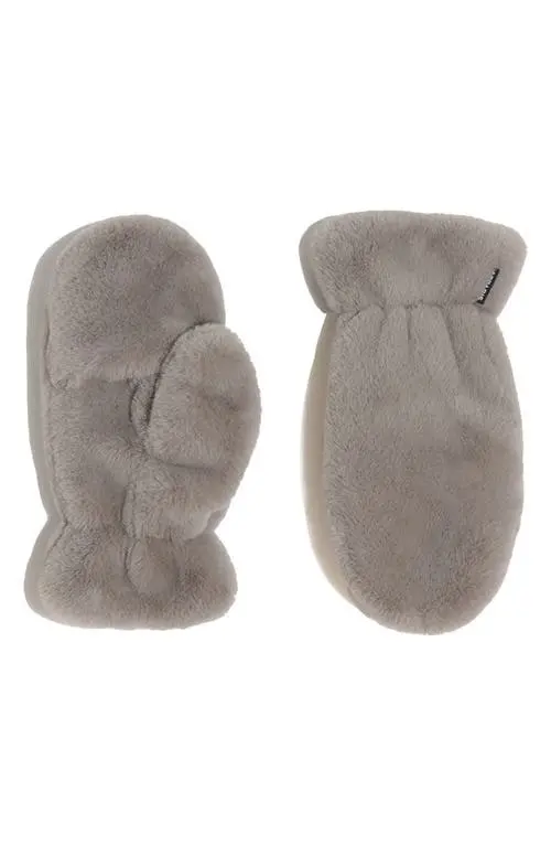 Apparis Coco Faux Fur Mittens - Granite