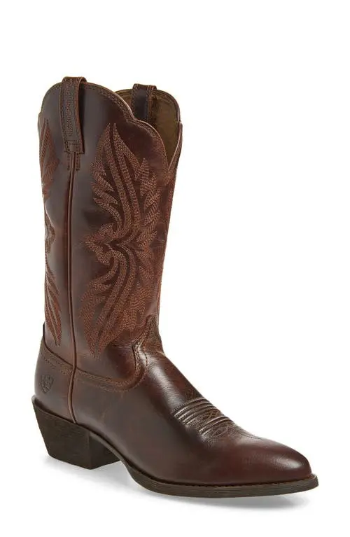 Ariat Heritage Western R-toe Boot - Mahogany