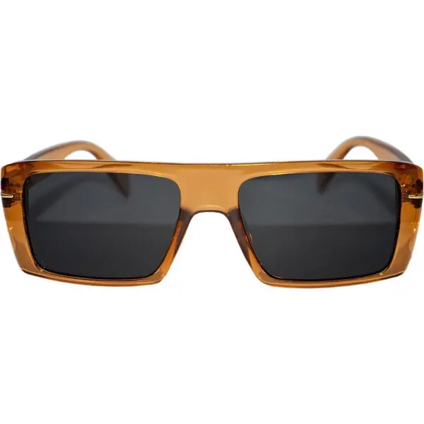 FIFTH & NINTH Atlas Rectangular Sunglasses - Caramel/black