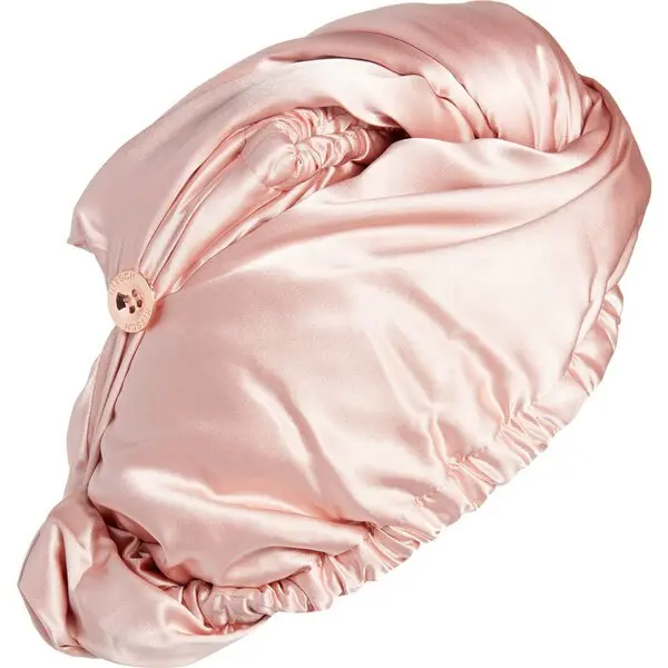 KITSCH Quick Dry Satin Hair Towel - Blush