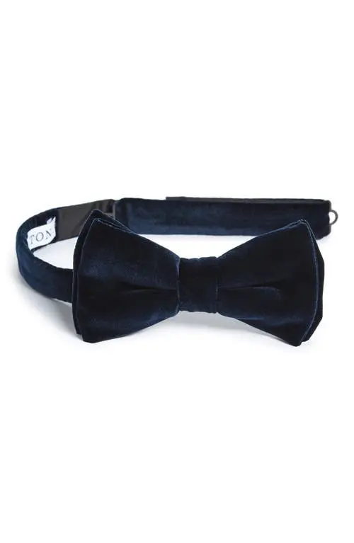 Eton Velvet Bow Tie - Navy