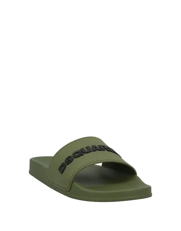 Dsquared2 Rubber Pool Slides - Green