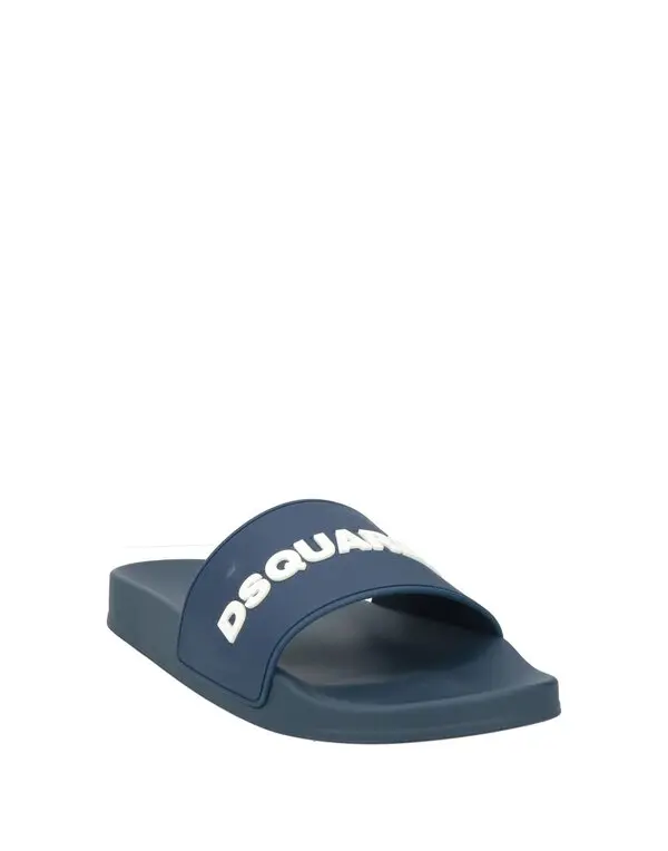 Dsquared2 Rubber Pool Slides - Navy