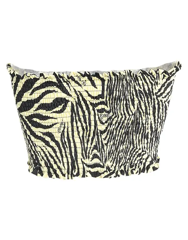 ANIYE BY Zebra-print Tube Top