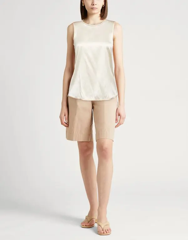 Peserico Top Cream Size Silk, Elastane